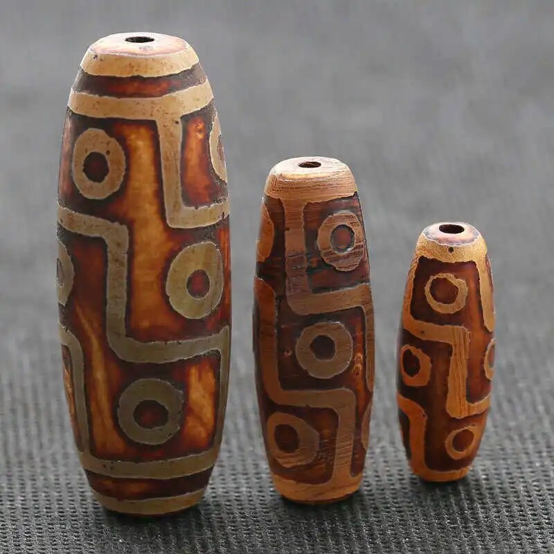 Тибетские бусины Дзи «Девять глаз» из сердолика 30 мм, 40 мм, 55 мм Small appro. 30mm