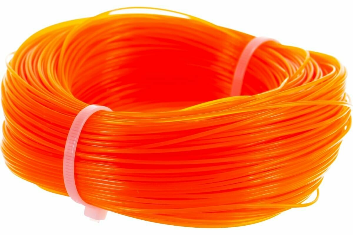 Строительная леска, 100 м, D 1 мм цвет оранжевый СИБРТЕХ