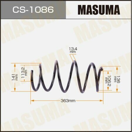 CS-1086 Пружина подвески TOYOTA пер.