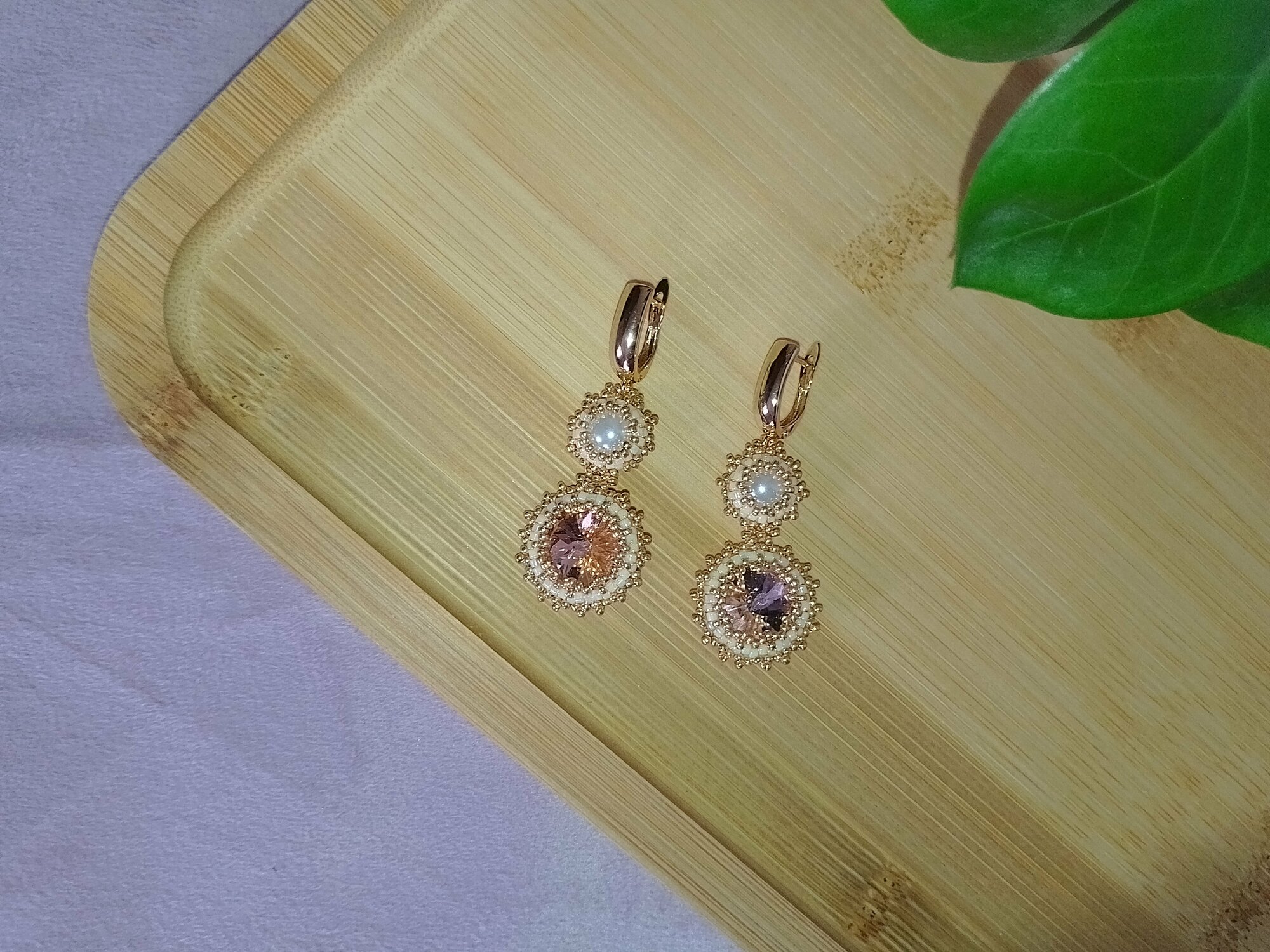 Серьги, кристалл