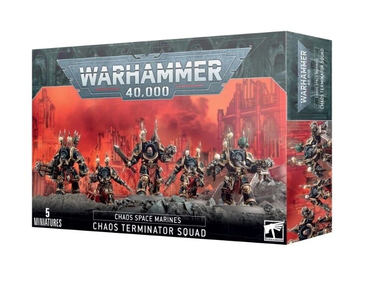 Миниатюры для настольной игры Games Workshop Warhammer 40000: Chaos Space Marines - Chaos Terminator Squad 43-19