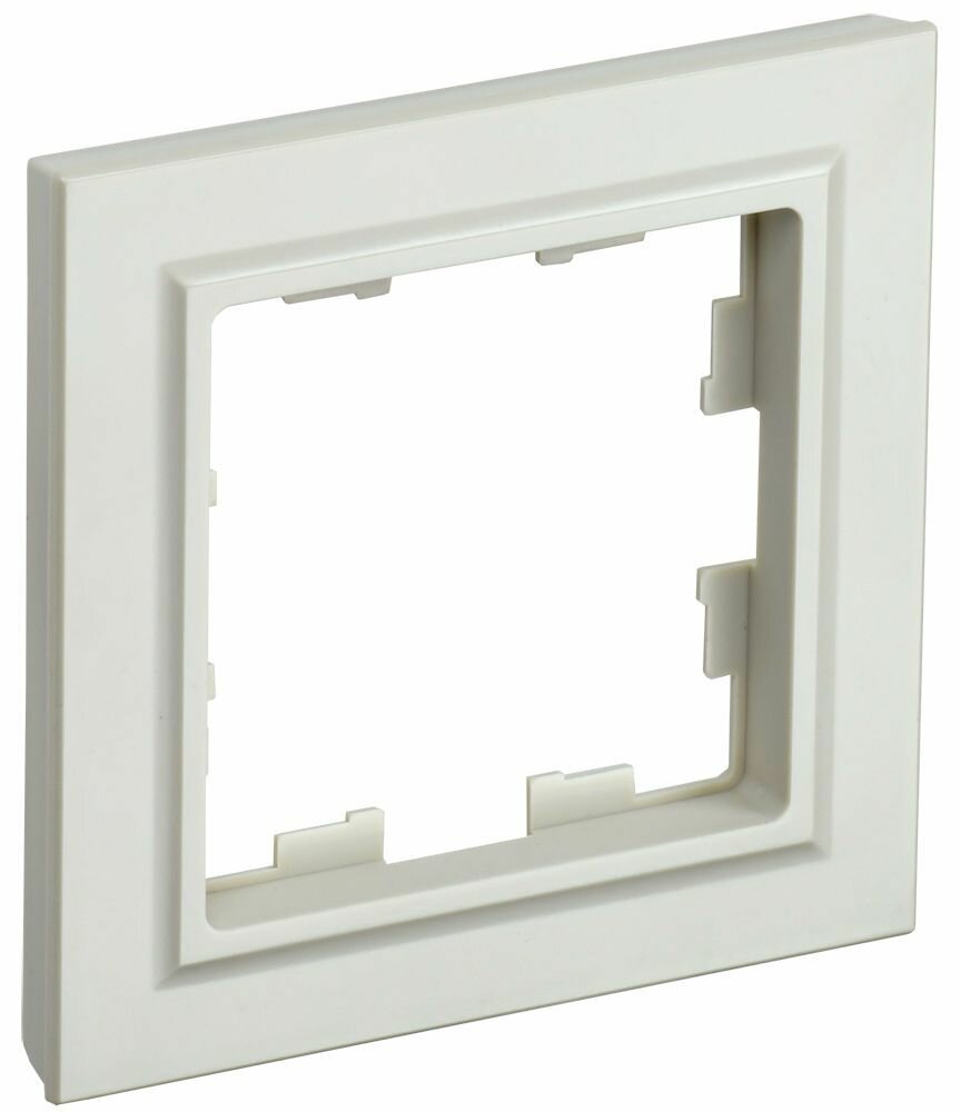 Рамка IEK BRITE, 1 пост, бежевый, степень защиты IP20
