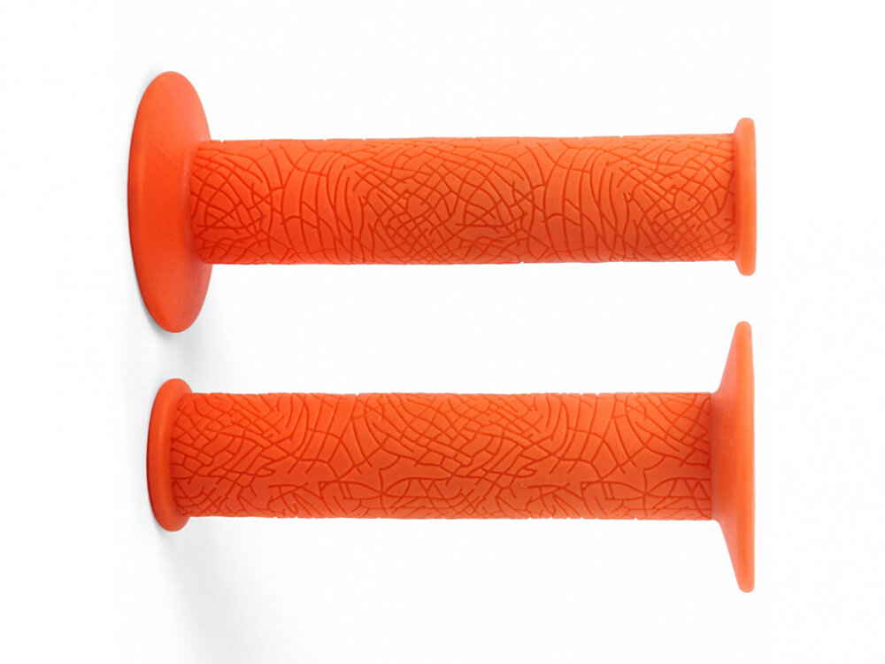 Ручки руля (грипсы) H-G 60, резиновые 120мм, оранжевые (пара)