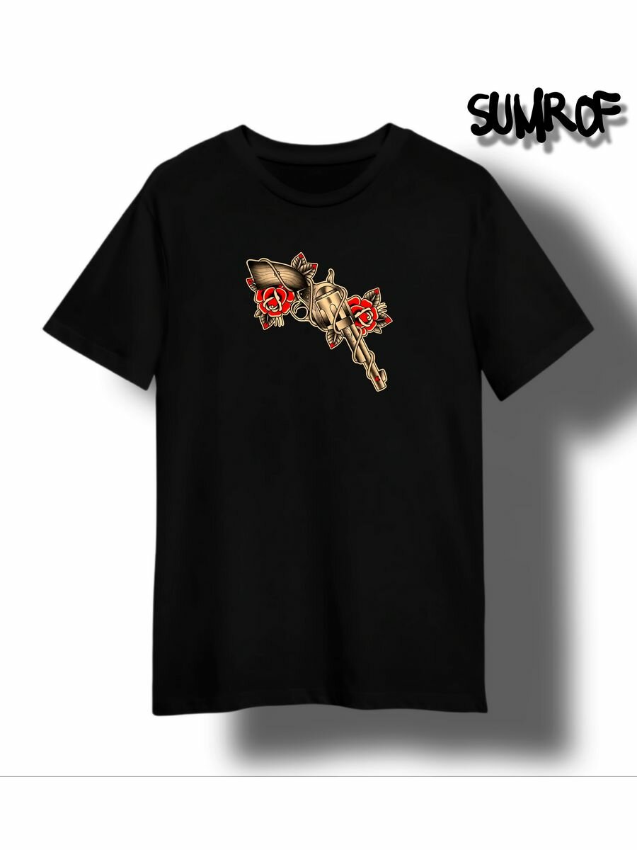 Футболка Пистолет Роза