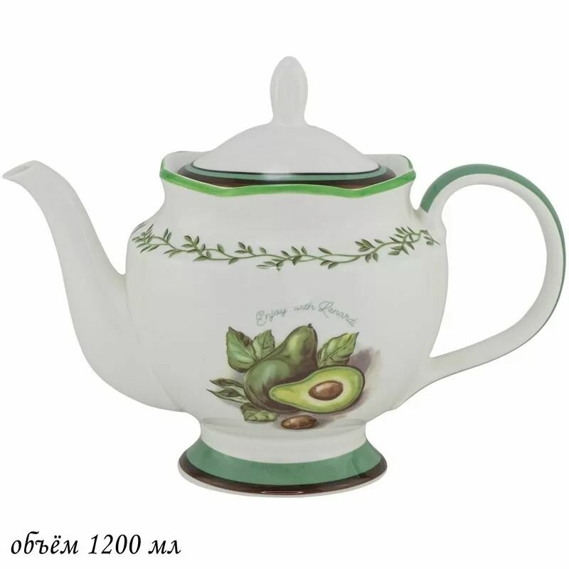 Чайник 1200мл авокадо 1 шт.