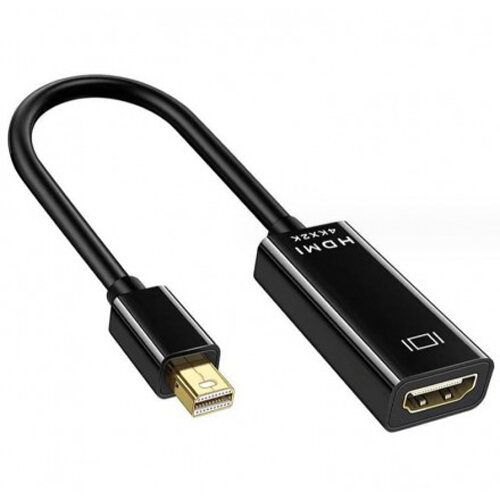 Видео адаптер miniDP-HDMI M/F KS-839 DisplayPort V1.2 4K30Гц - кабель 0.2м чёрный