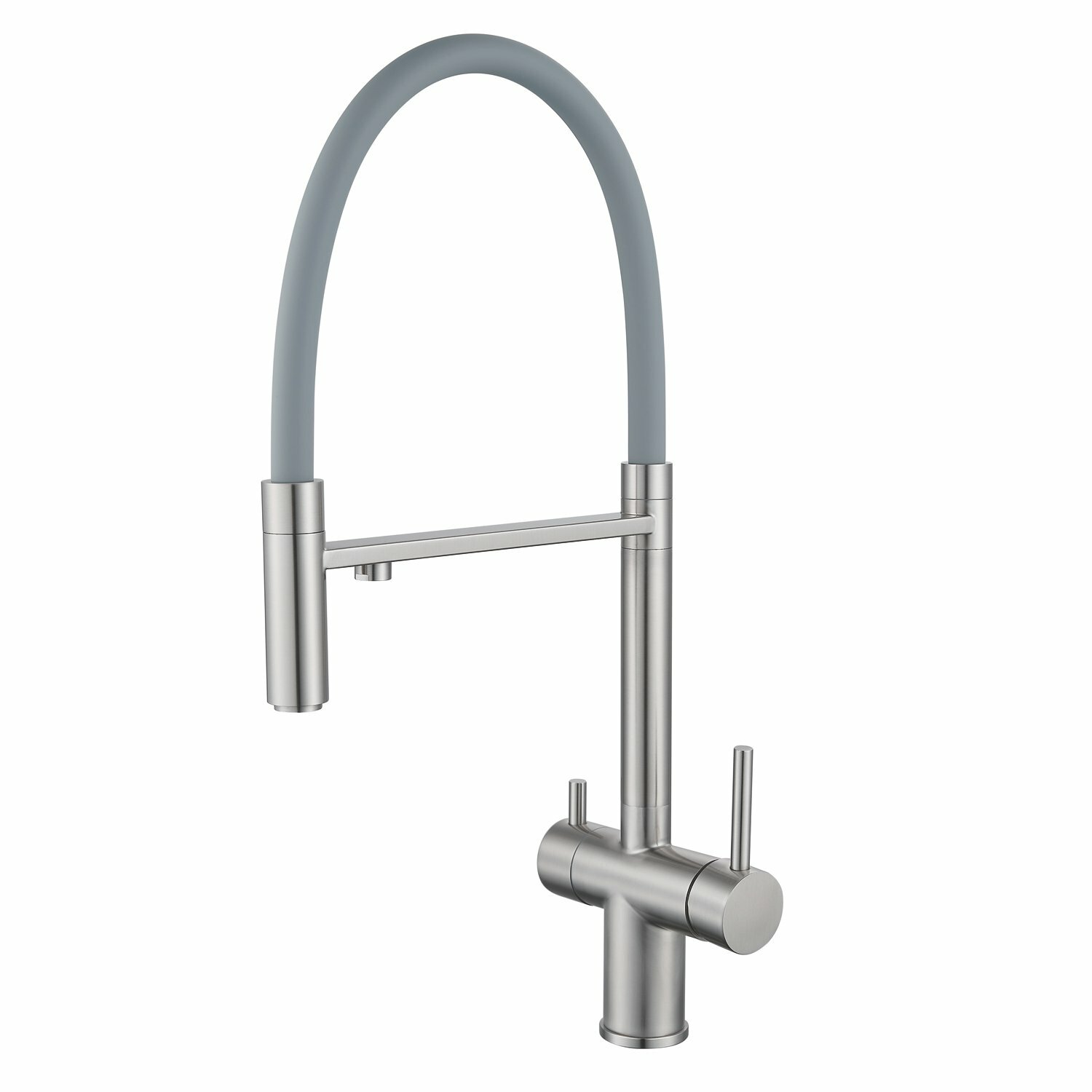 Смеситель для кухни с подключением фильтра Shevanik S178L, сатин