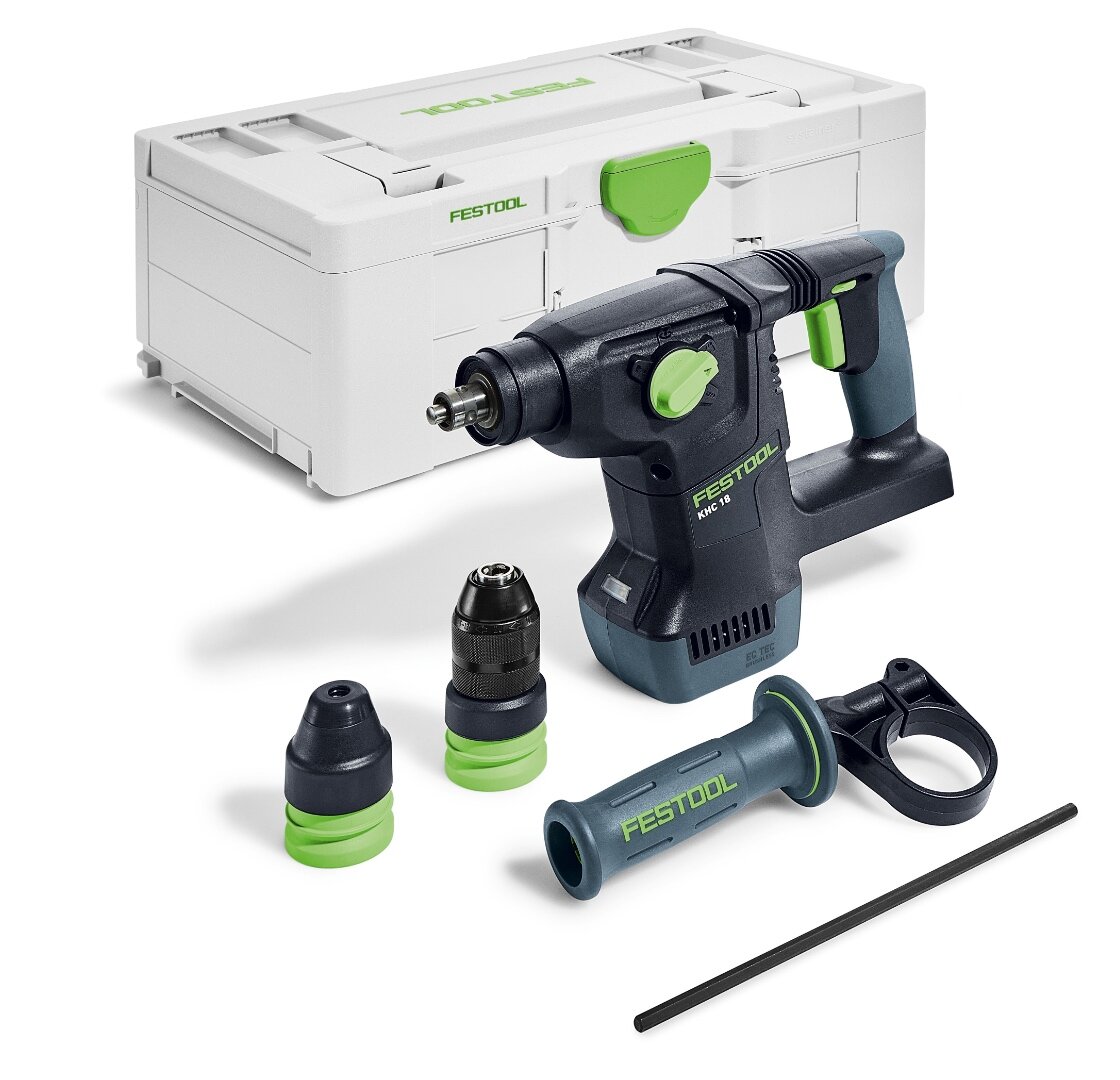 Аккумуляторный комбинированный перфоратор Festool KHC 18 EB-Basic