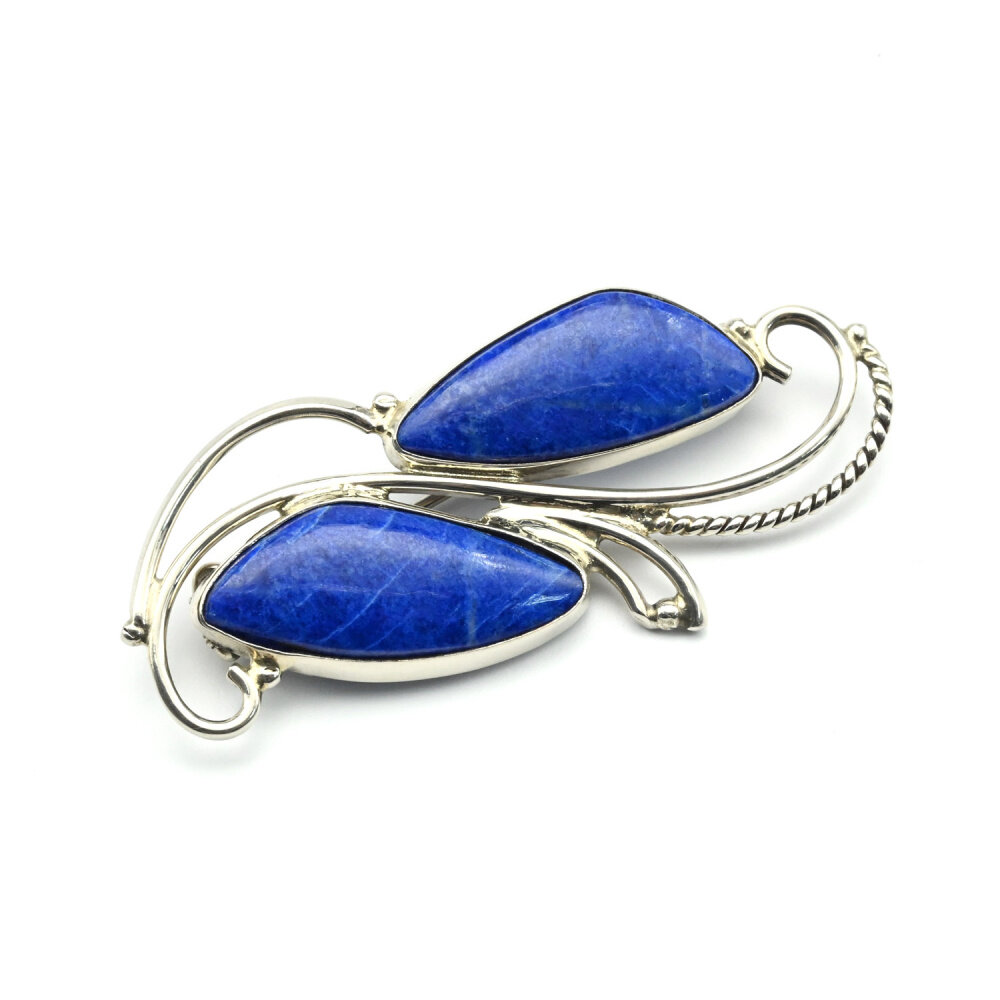 Брошь, лазурит