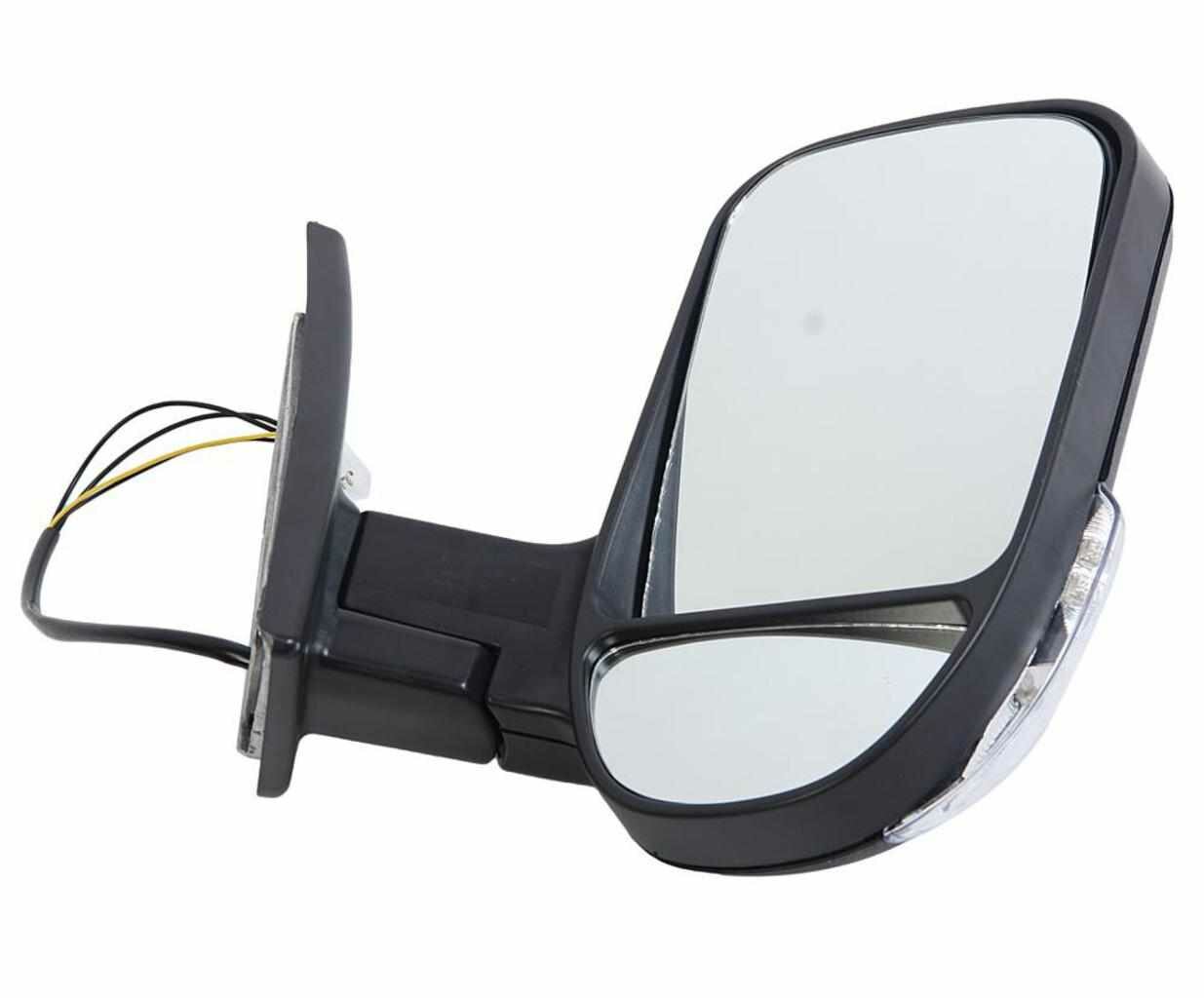 Зеркало боковое ГАЗ-3302 Бизнес правое обогрев с повторителем поворота Черное матовое, SKV-02-020-R, SKV