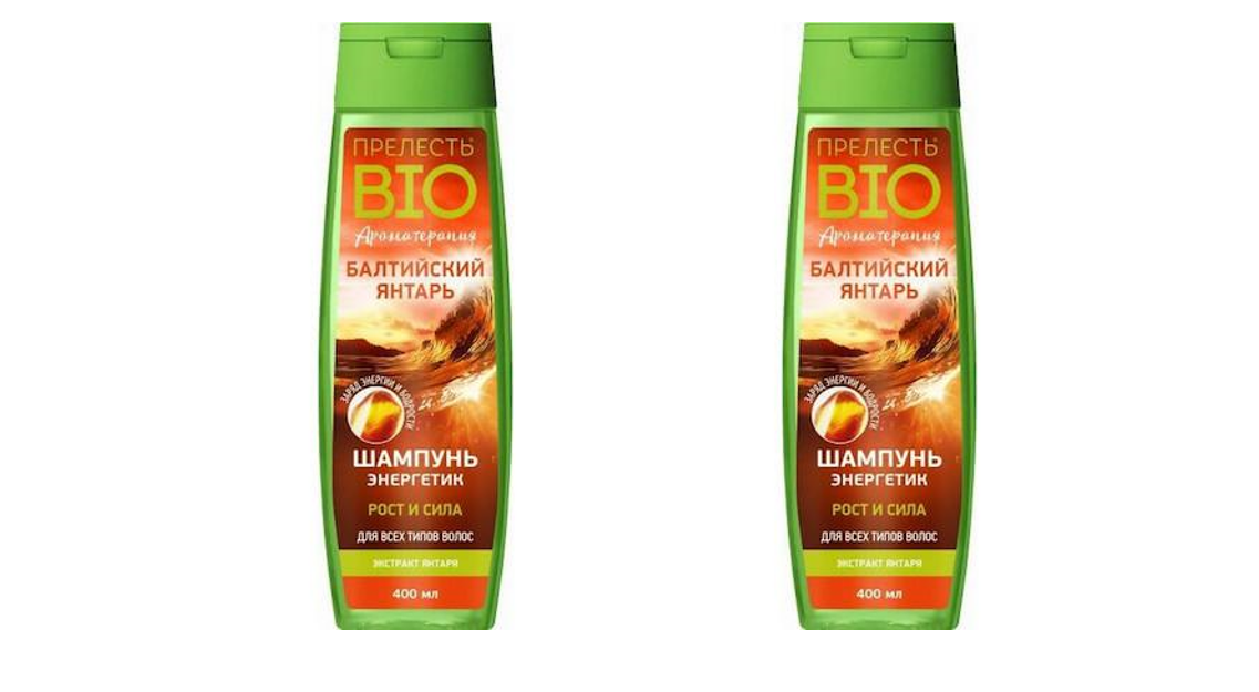 Шампунь для волос Прелесть Био, балтийский янтарь, 400 мл, 2 шт