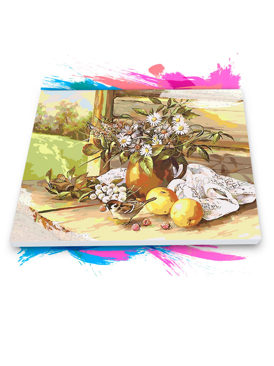 Картина по номерам на холсте Деревенский натюрморт, 60 х 70 см