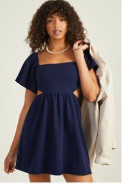 Платье Holland Flutter Sleeve Dress