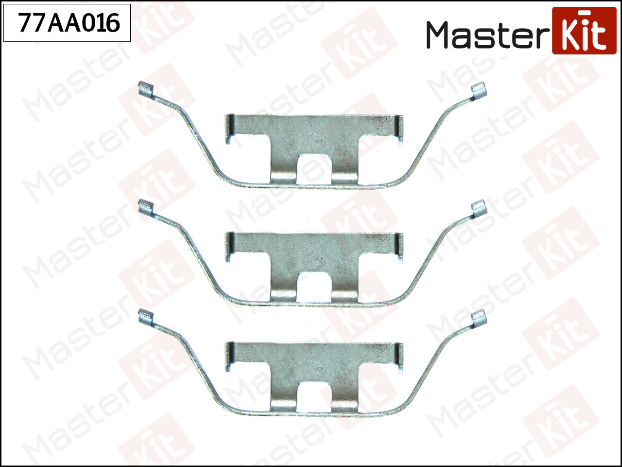 Ремкомплект крепления тормозных колодок Master KiT 77AA016