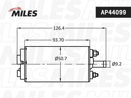 Бензонасос miles ap44099 honda/mazda/mitsubishi/toyota 3bar Miles AP44099