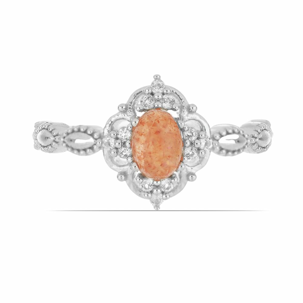 Кольцо тонкое, серебро, 925 проба, родирование, топаз