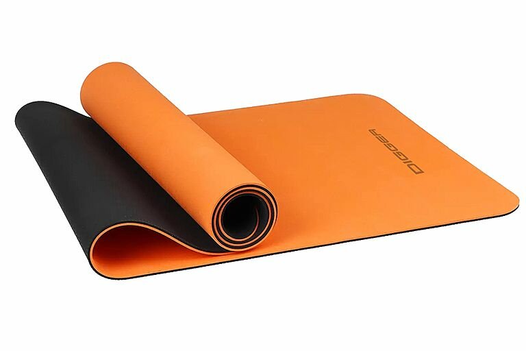 Коврик для йоги TPE 6 мм Оранжевый Двухсторонний (с люверсами) Hasttings Digger HD22D1C-Orange