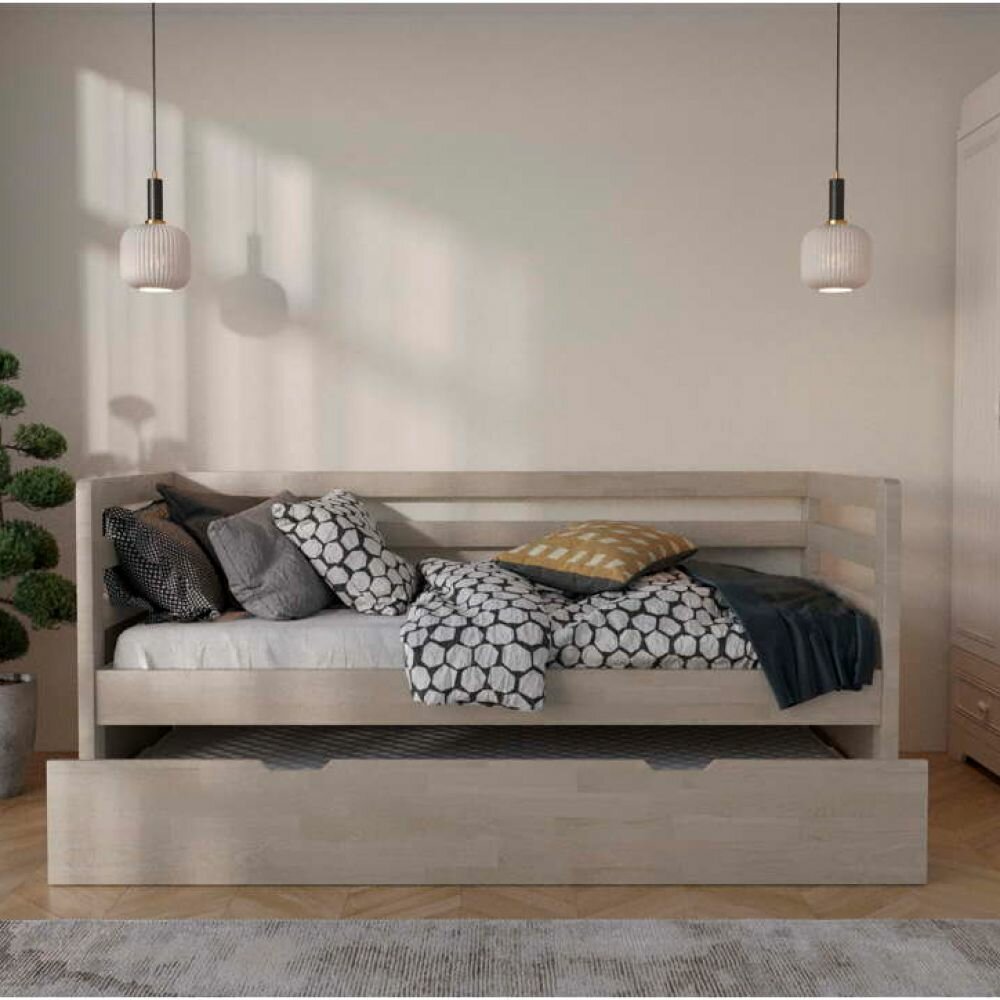 Детская кровать тахта Дуэт 3 спинки со спальным местом 70x190