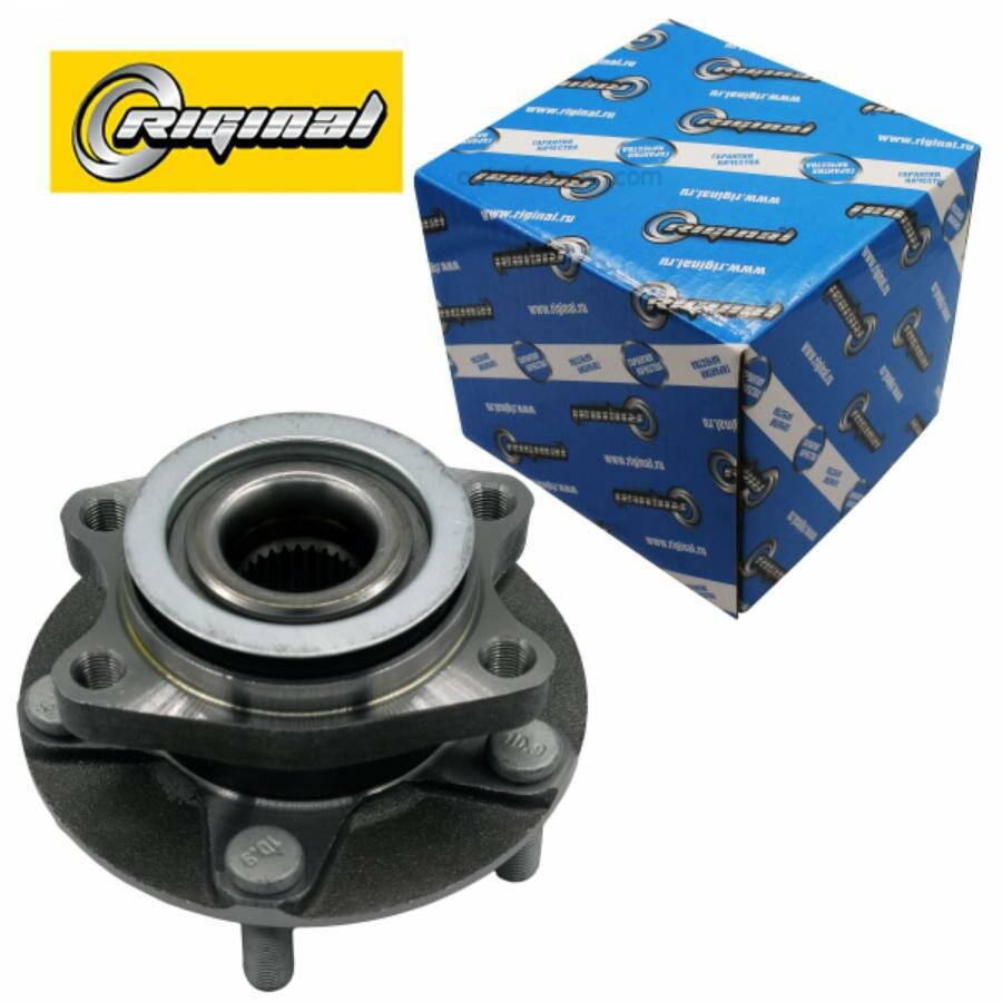 RIGINAL RG40202JG000 Ступица с подшипником передняя NISSAN QASHQAI/X-TRAIL/JUKE/KOLEOS 07- (40202JG000) + креп. RIGINAL