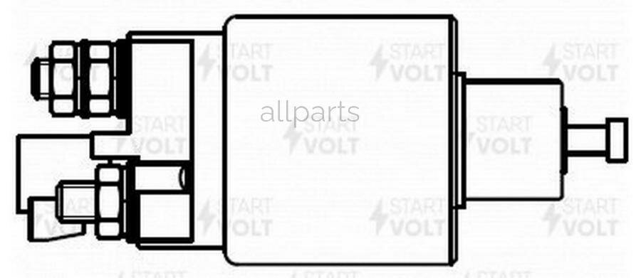 STARTVOLT VSR 0504 Реле втягивающее стартера для а/м Chevrolet Captiva C140 (11-)/Opel Antara (10-) 3.0i STARTVOLT VSR 0504