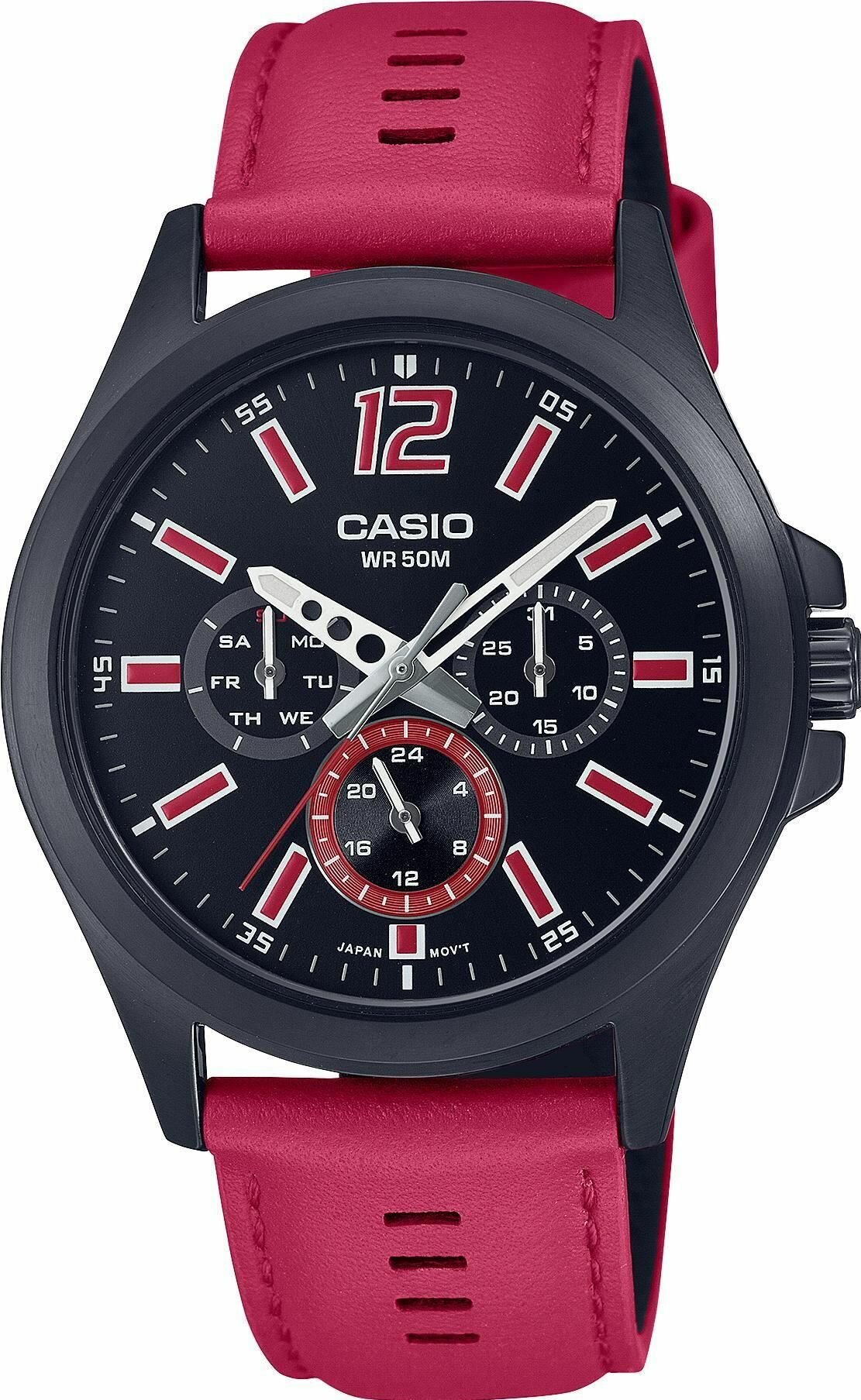 Наручные часы CASIO, розовый, черный