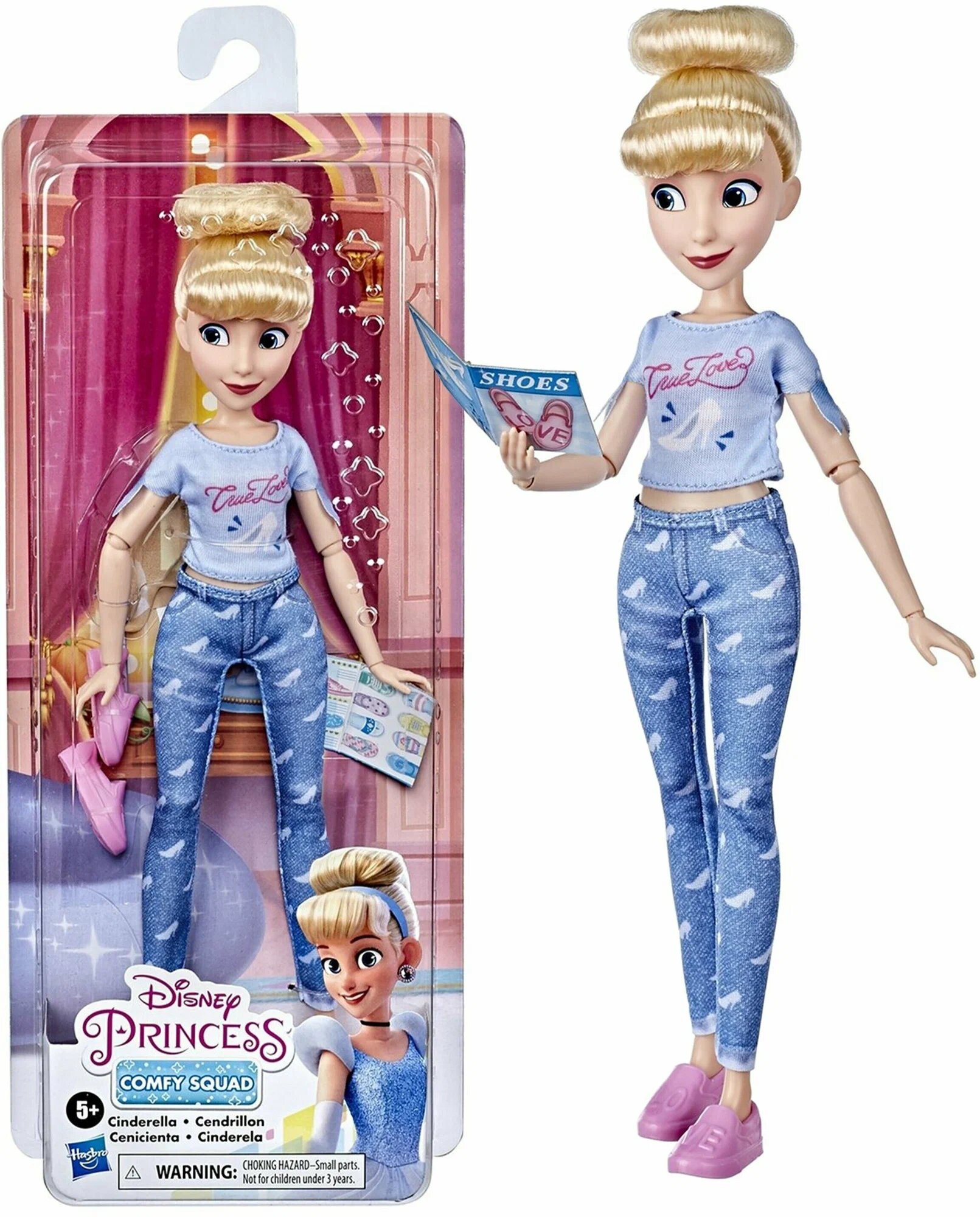 Кукла Hasbro Disney Princess Ральф против интернета Комфи Золушка, 28 см, E9161 разноцветный