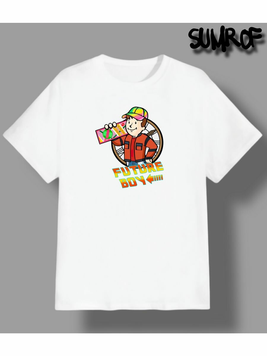 Футболка с надписью fallout назад в будущее