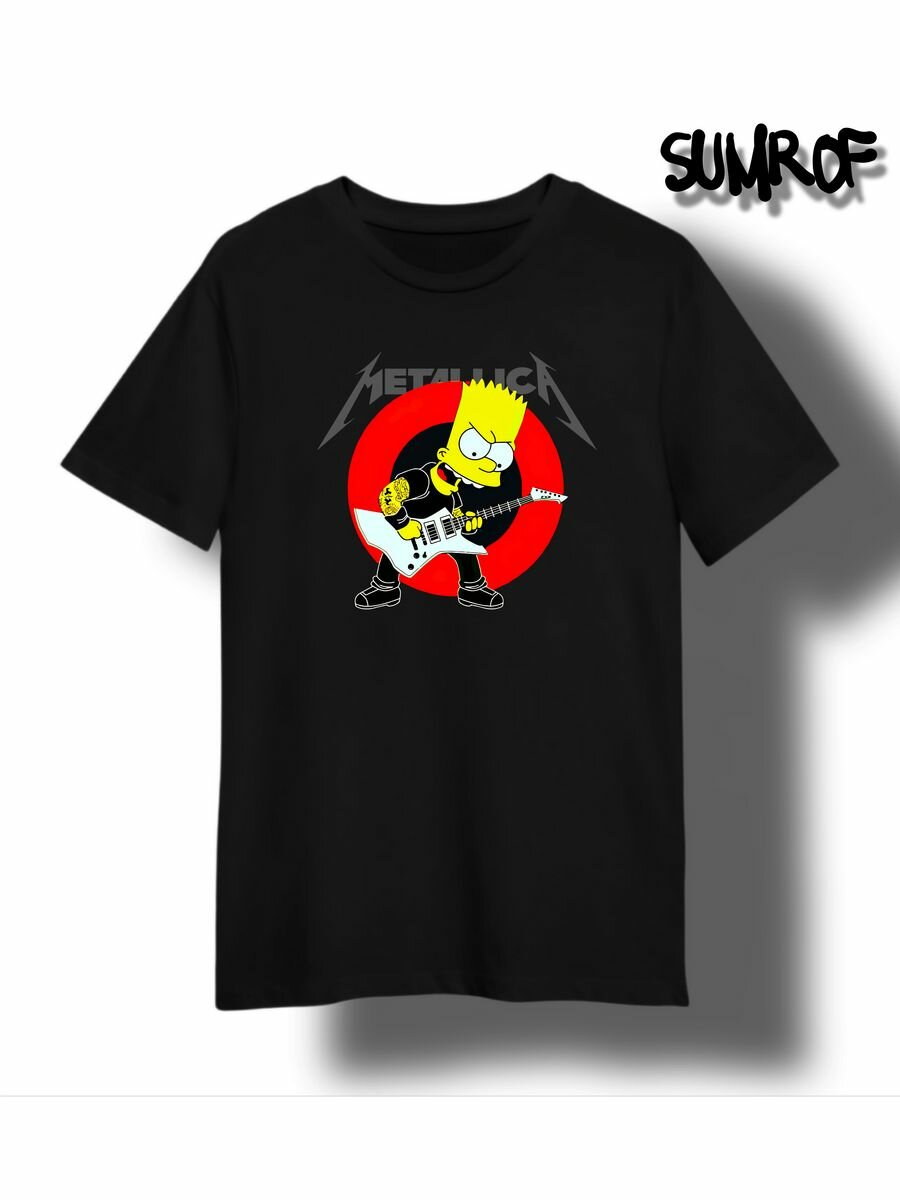 Футболка барт simpson metallica