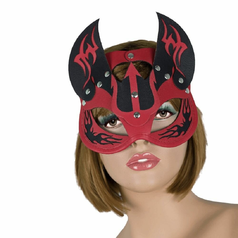 Маска эротическая для ролевых игр дьяволица