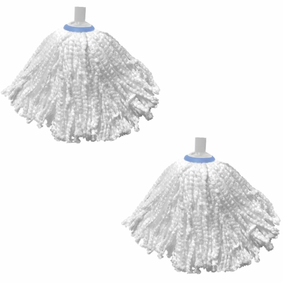 Насадка для швабры из микрофибры Бактерия Стоп YORK, комплект: 2 шт, цвет: белый, 077010-2