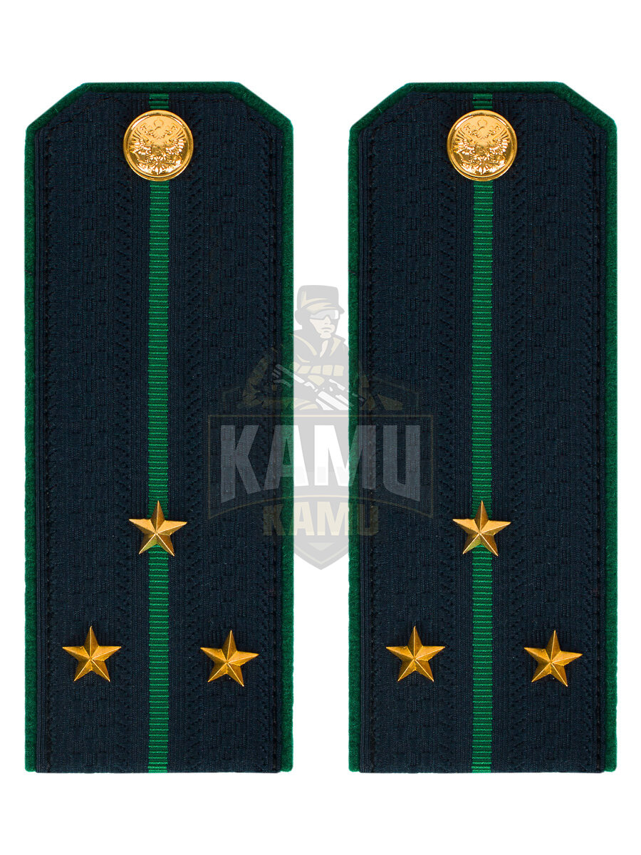 Погоны Пограничной службы Пс Фсб в сборе картон на китель звание Старший лейтенант 14х5,5см