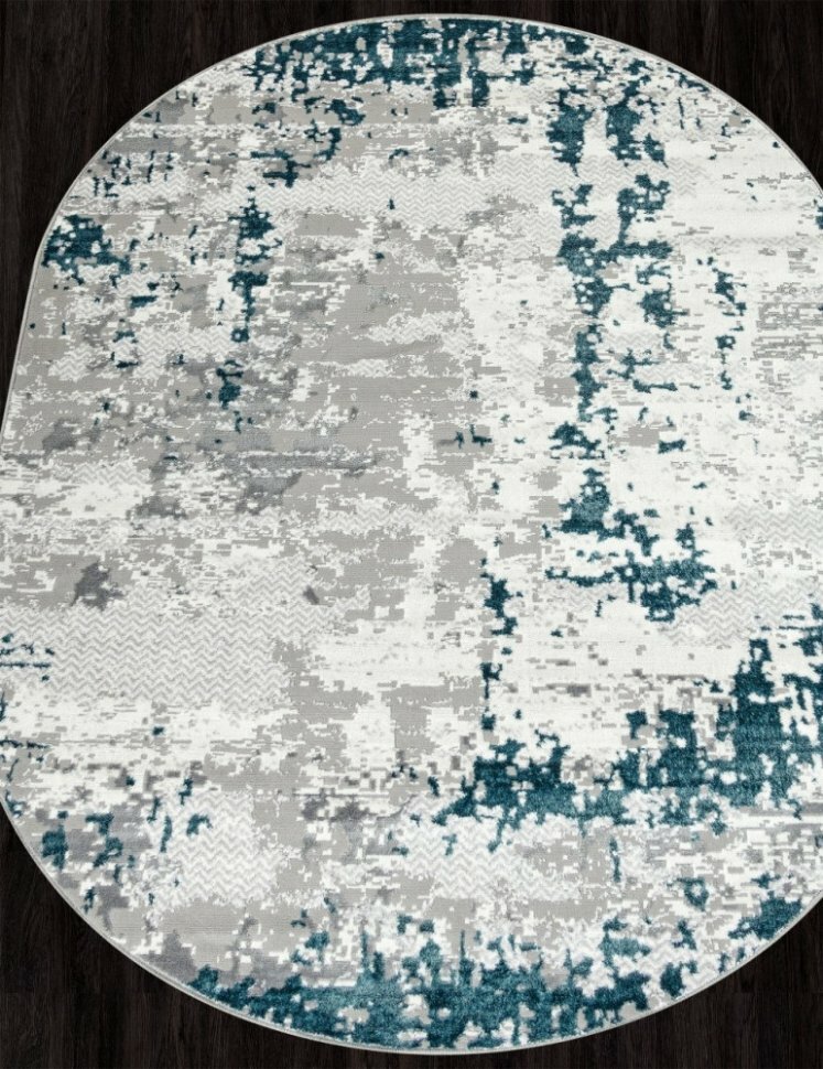 Ковер F282 - GRAY - Овал - коллекция PALERMO (2 х 2.9 м)