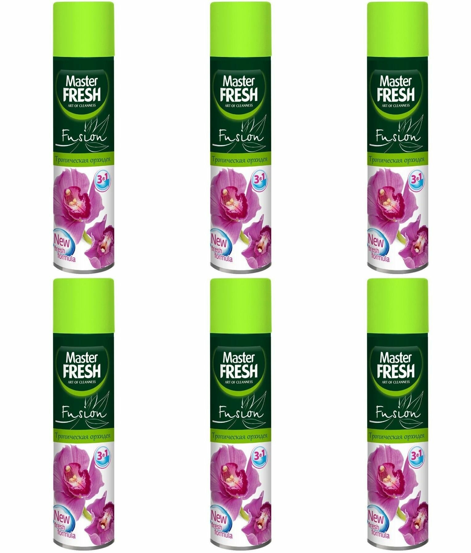 Master Fresh Освежитель воздуха Тропическая орхидея, 300 мл, 6 шт