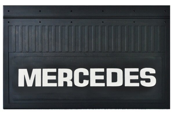 Брызговики 580х360мм Резина. Надпись "Мерседес" 2 шт. (784)