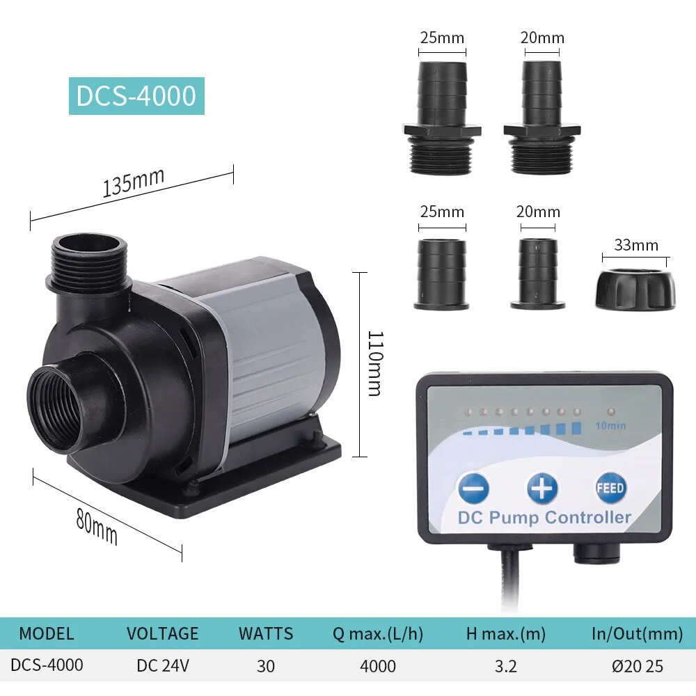 Jebao DCS-4000 DC насос для аквариума 30W