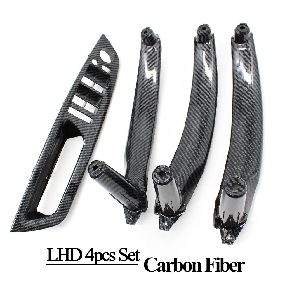 Carbon Fiber Внутр. дверная ручка LHD для BMW X5 X6 E70 E71 E72