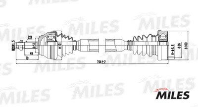 Привод в сборе VW Golf III/Passat III-IV 1.6-2.0 правый для VW