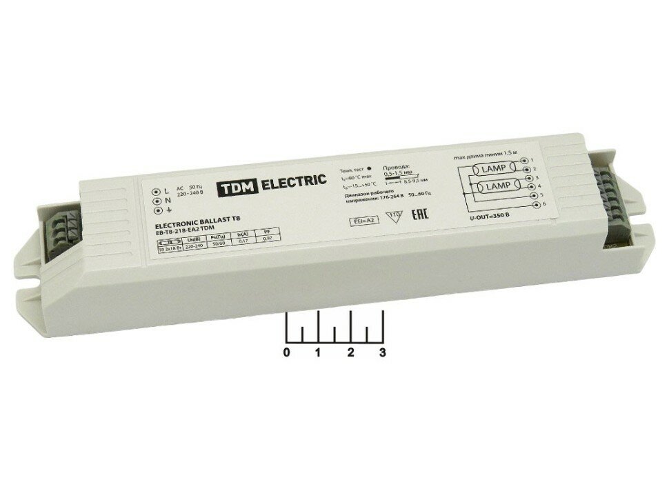 ЭПРА для люминесцентных ламп T8 2*18W TDM SQ0339-0002