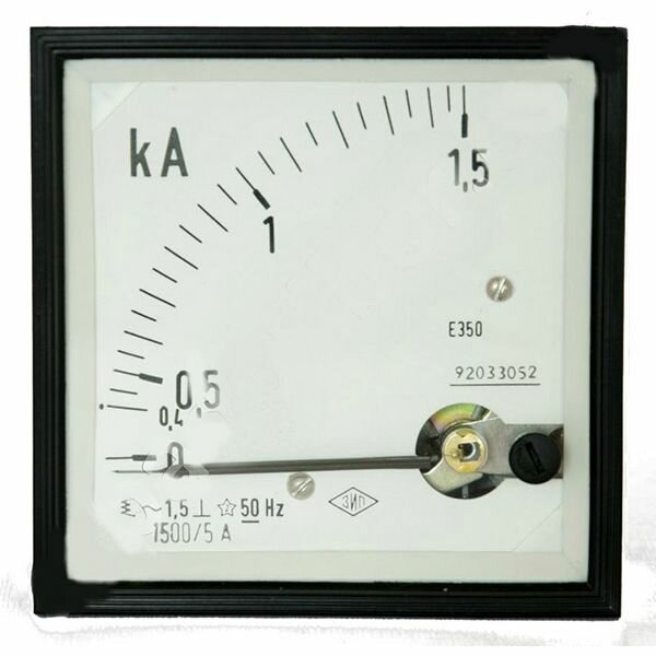 Амперметр E350; 1500/5A; 50 Гц; 95x50x95