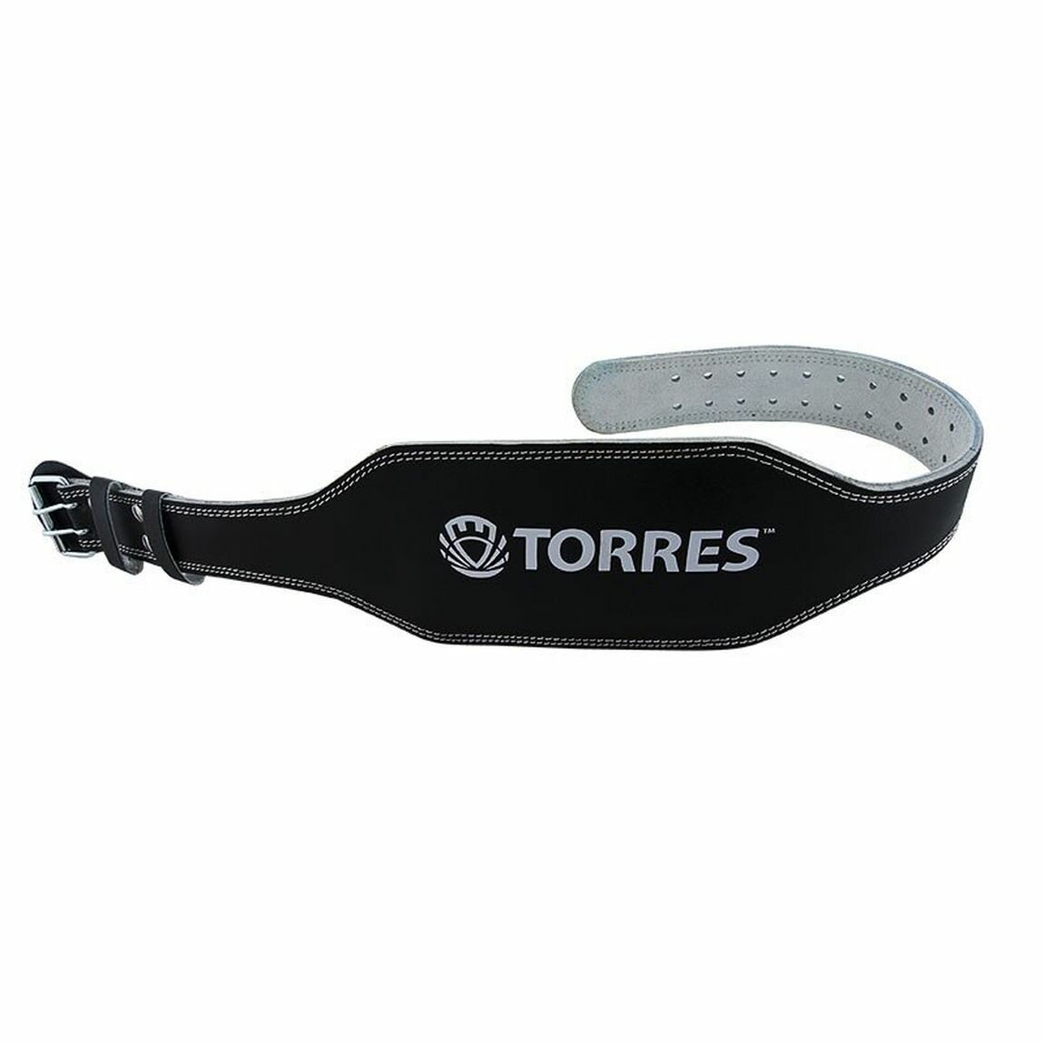 Пояс тяжелоатлетический"TORRES" арт. PRL619018XXL, р. XXL (140 см), шир. 15 см, нат. прес. кожа, черный