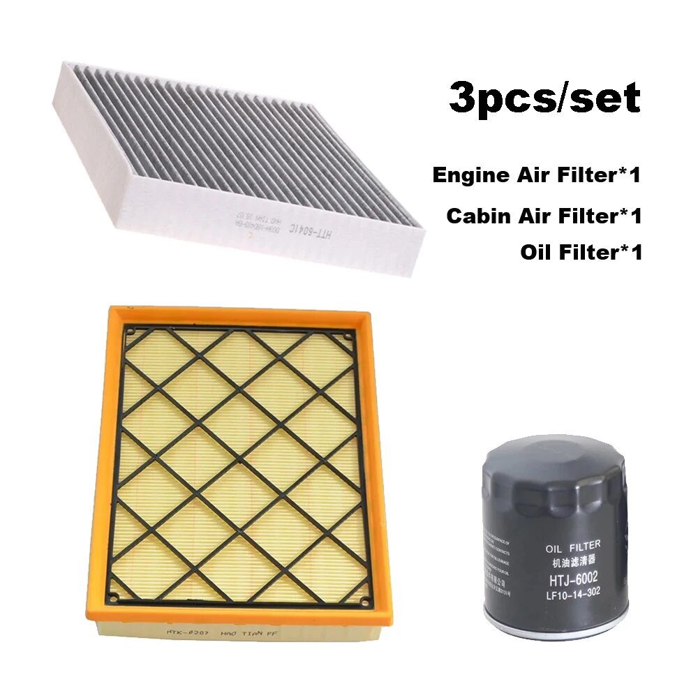 Набор фильтров из 3 шт. для FORD Bronco Sport CX430 2.0T 2021/Escape 2019 2020, комплект масляного фильтра салона кондиционера JX619601AA