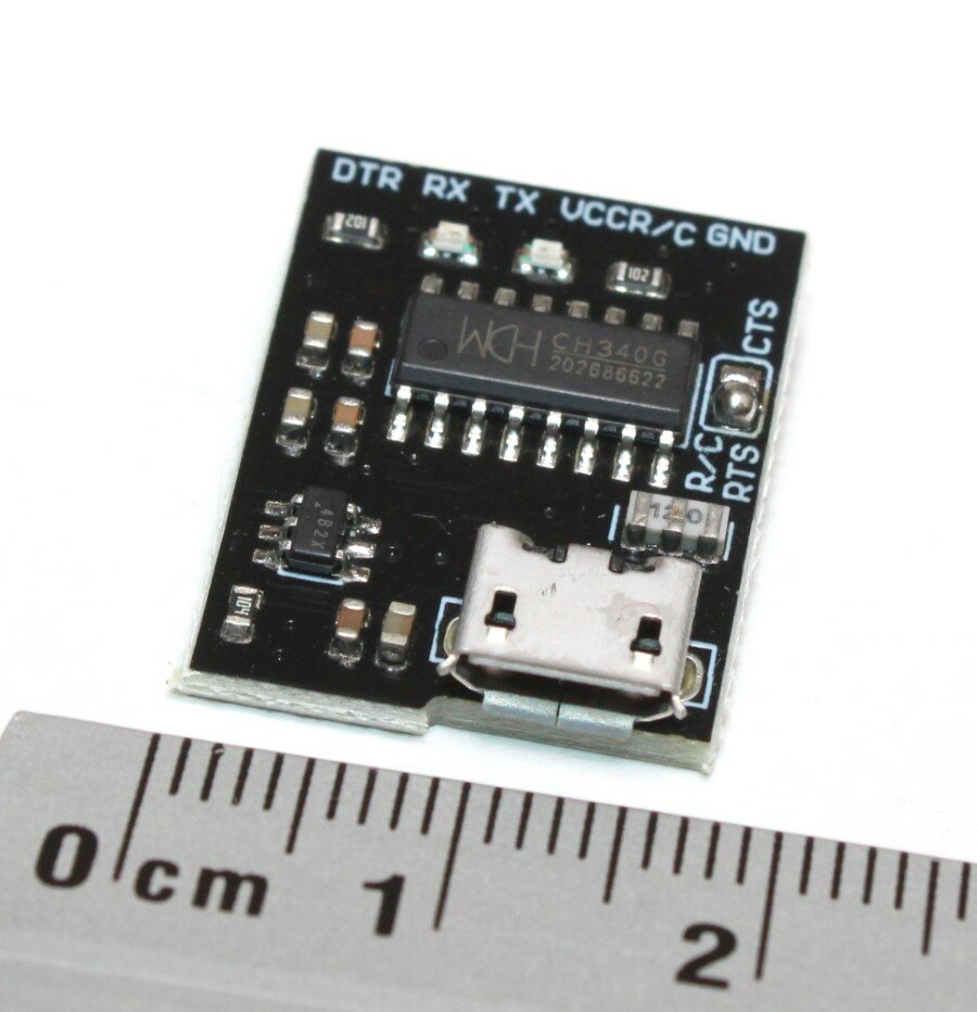 MicroUSB-TTL(UART) CH340 Module, Адаптер интерфейсный