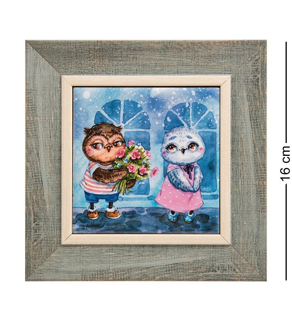 Панно керамическое Нежные мгновения 10х10 A2152234 Sunpreeze, Керамика, пластиковая рамка