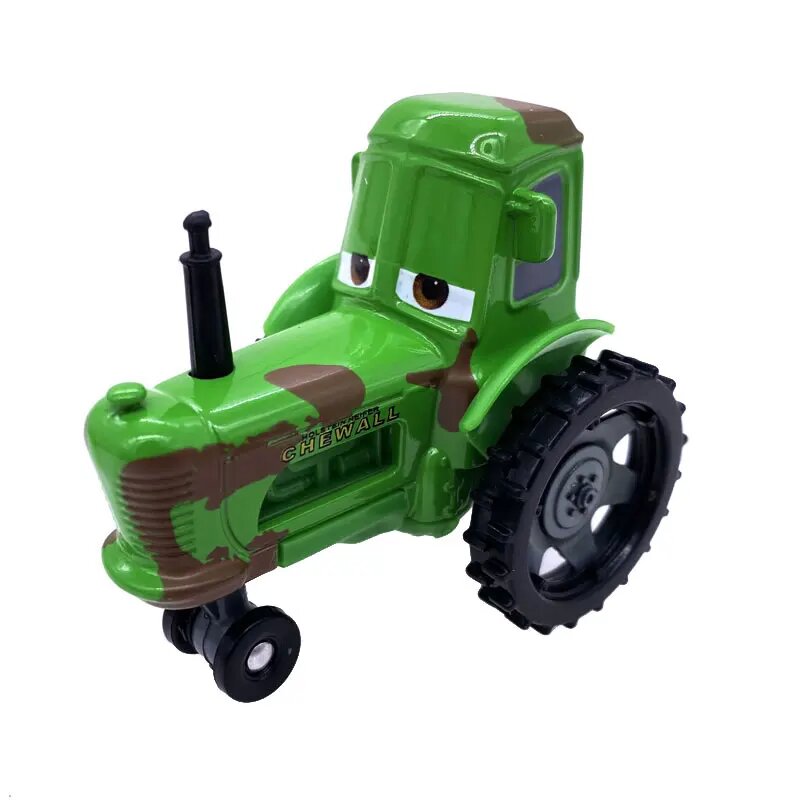 Disney Pixar Cars Frank Green Harvester Cows Трактор металлический 3