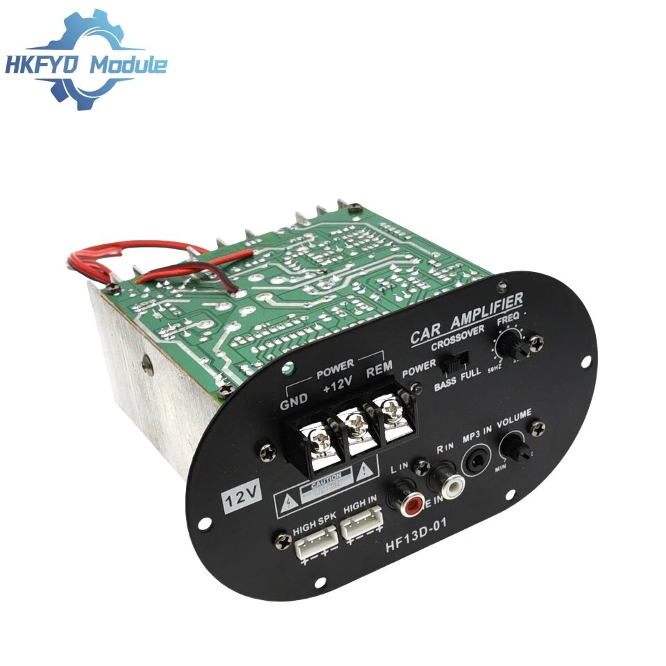 500 Вт круглый 12 В без карты 120 Вт полноцветный/чистый бас усилитель мощности плата трубка 8 дюймов сабвуфер Core