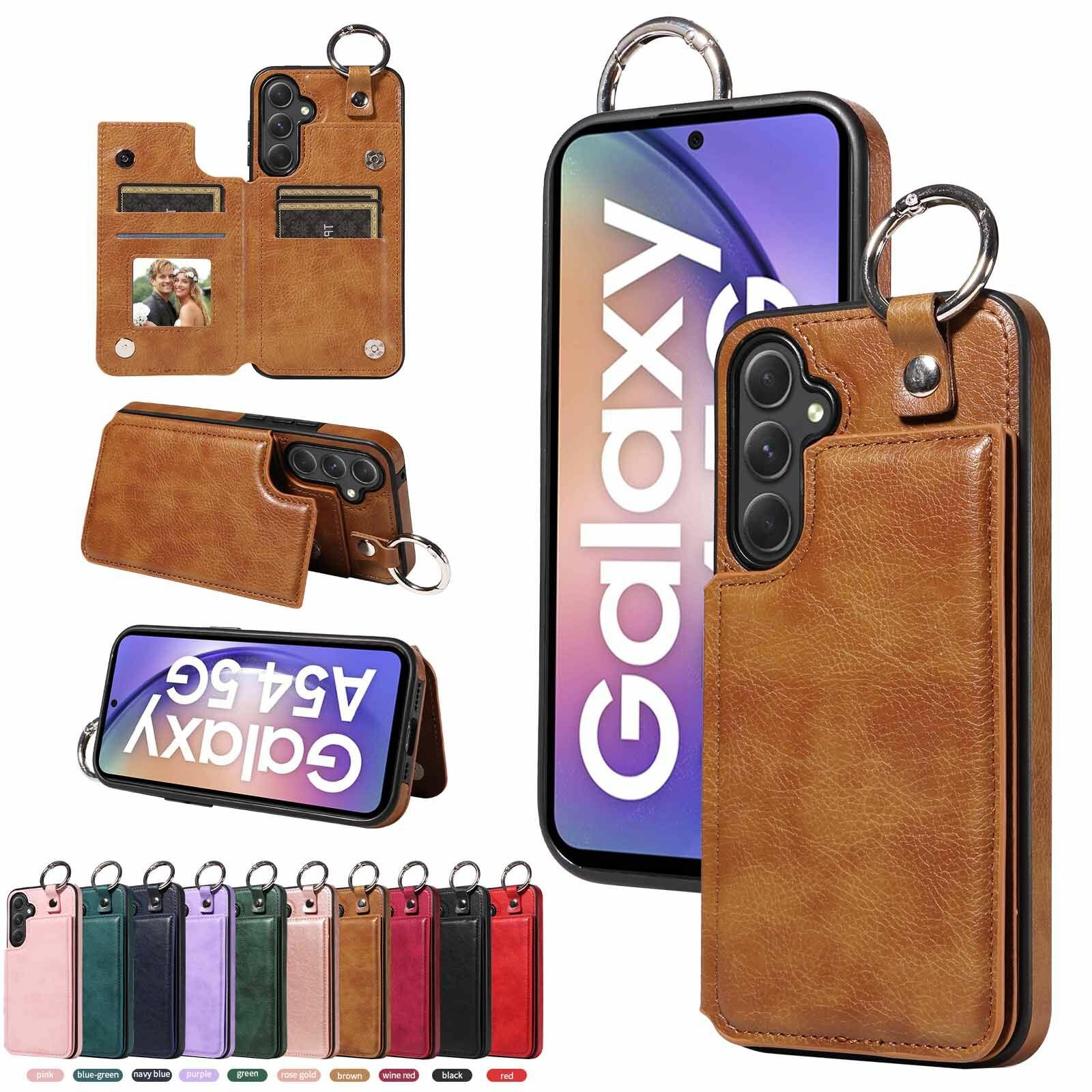 Подходит для Samsung Galaxy A54 5G /Самсунг Галакси А54(5Джи) Чехол для смартфона, Магнитные пряжки, кронштейны, держатель визитной карточки