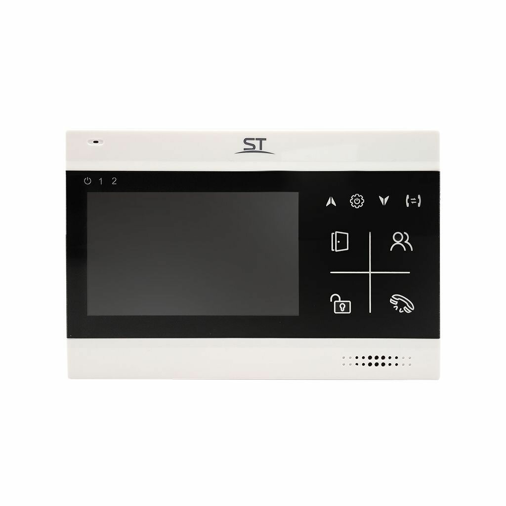 ST-M102/4(S) (черный)(Сенсорные кнопки) CVBS Цветной видеодомофон 4,3" (Пластик)