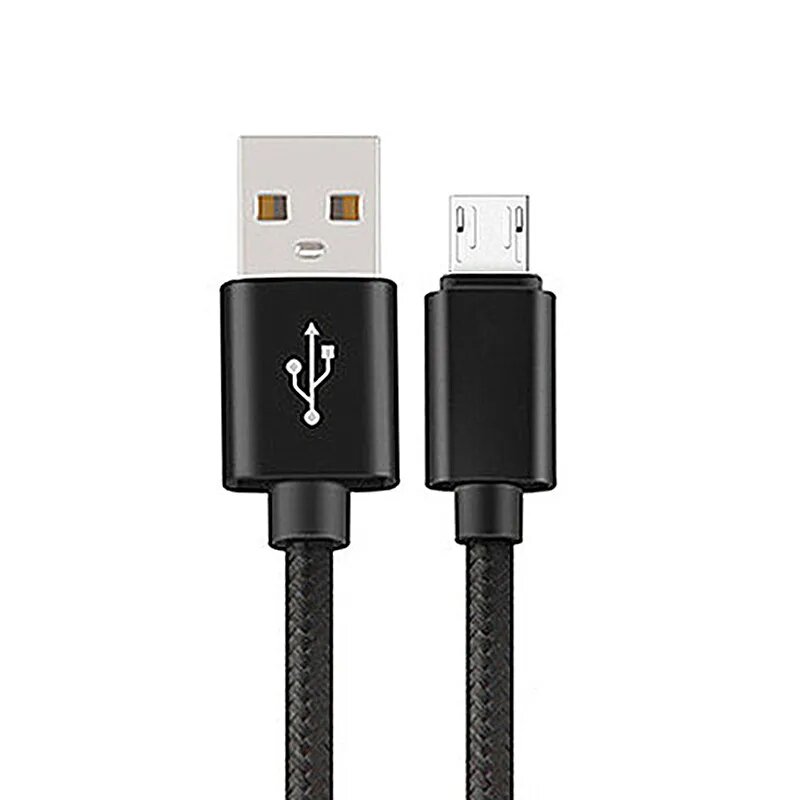 Кабель Micro USB 1 м, 2 м, 3 м, шнур для быстрой зарядки и передачи данных, зарядное устройство для Samsung S7 edge, Xiaomi, Huawei, HTC, кабель Micro USB для телефонов на Android, провод 2 м, черный