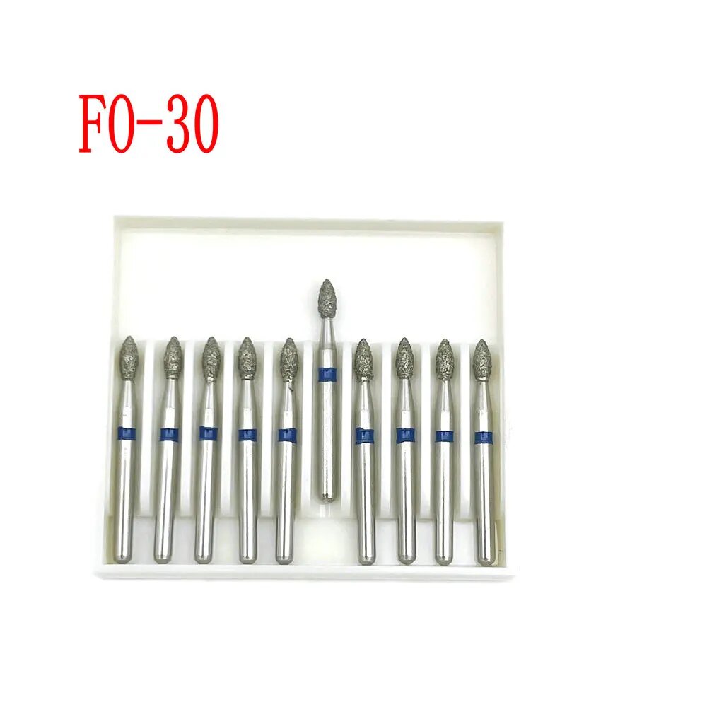 Стоматологические боры алмазные Xceldent FO-30, 10 шт.