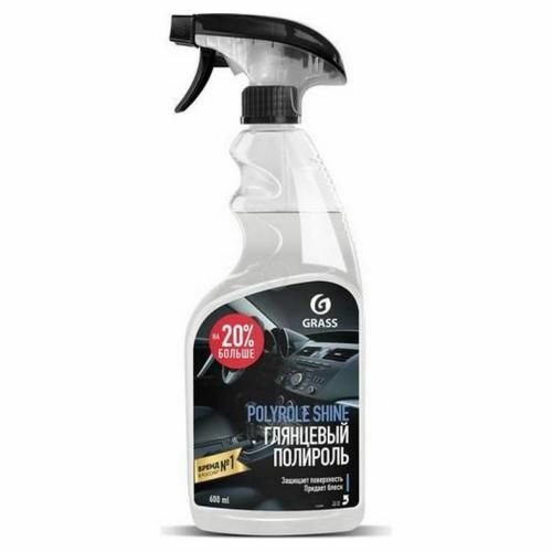 110388_полироль глянцевый! для кожи резины и пластика Grass 110388